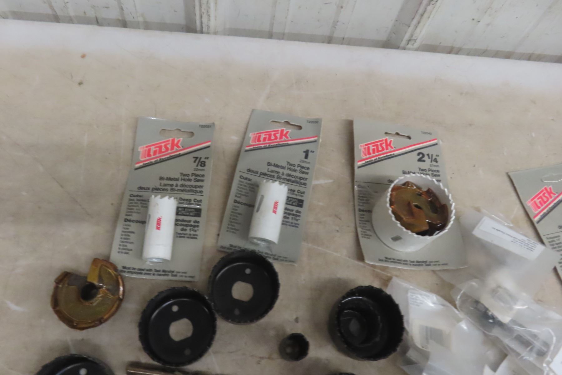 New Drill Bits , Hole Saw, Router Bits, Few Forestry Bits