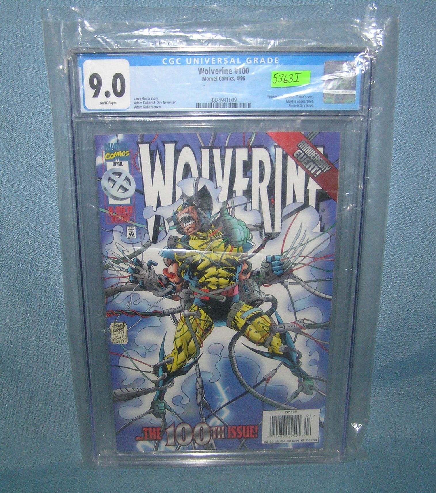 Wolverine anniversary event 100th issue featuring Adam Kubert art and cover