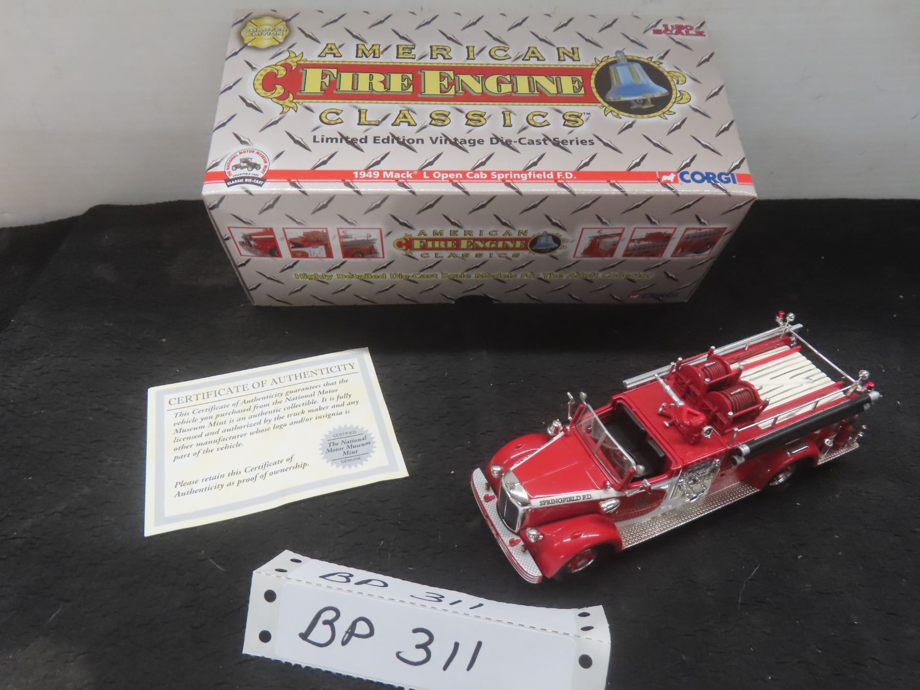 Vintage Limited Edition Corgi Fire Engine, 1/50 Scale Die-Cast