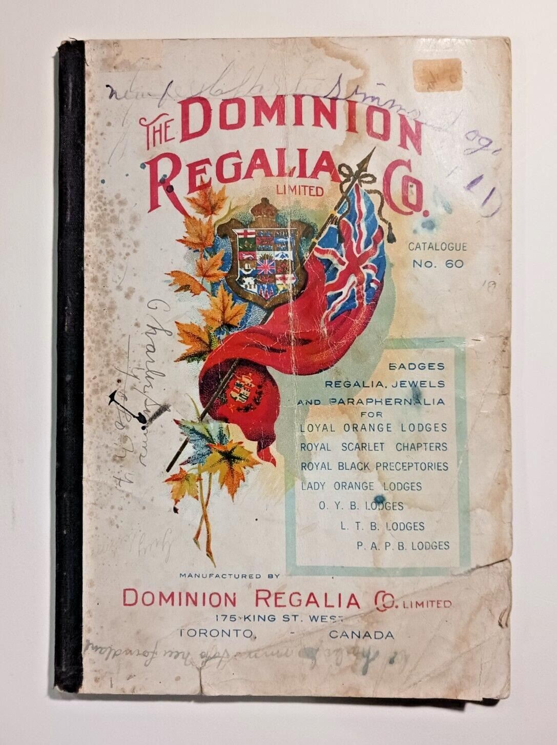 1900 Dominion Regalia & Co Catalogue Ltd. No. 60