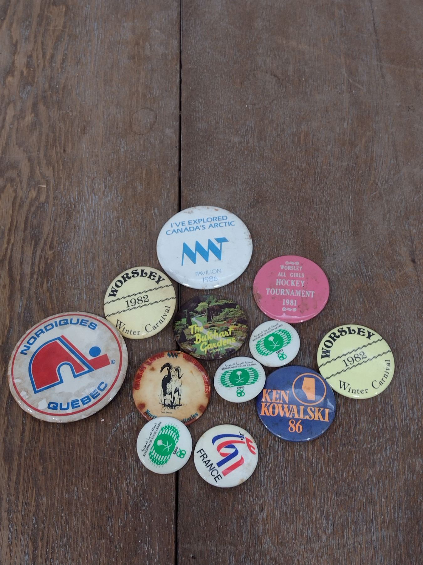 assortment of shirt pins