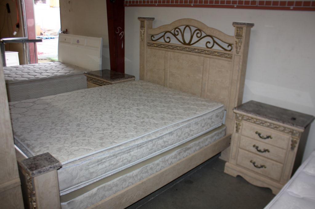 Queen Marble Top Bedroom Set