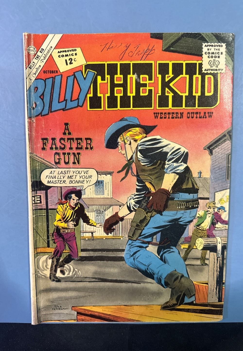 Billy the Kid Western Outlaw #36 (Charlton, 1962) A Faster Gun Comic
