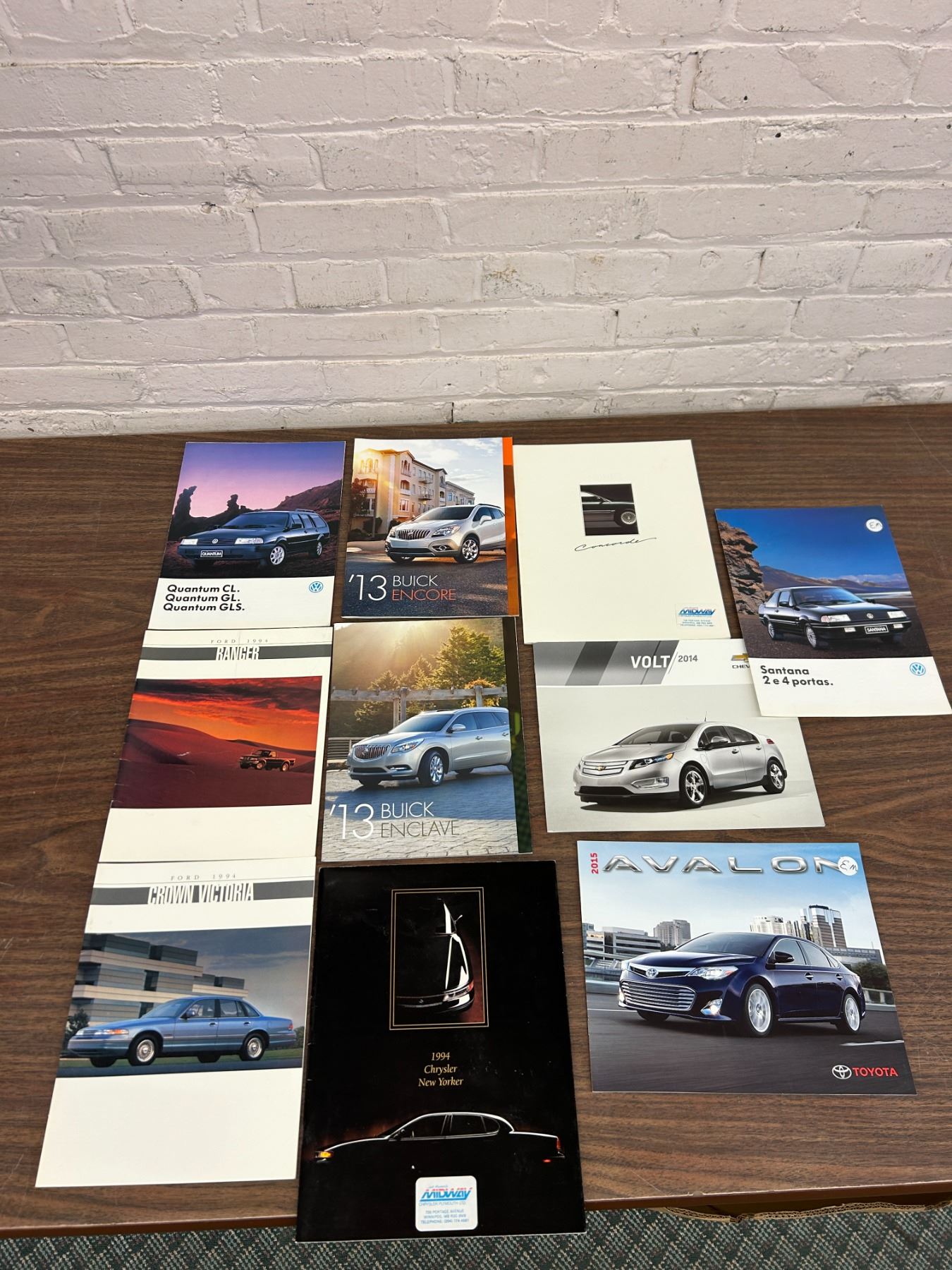 Lot of 10 Automotive Dealership Pamphlets Brochures, Modern