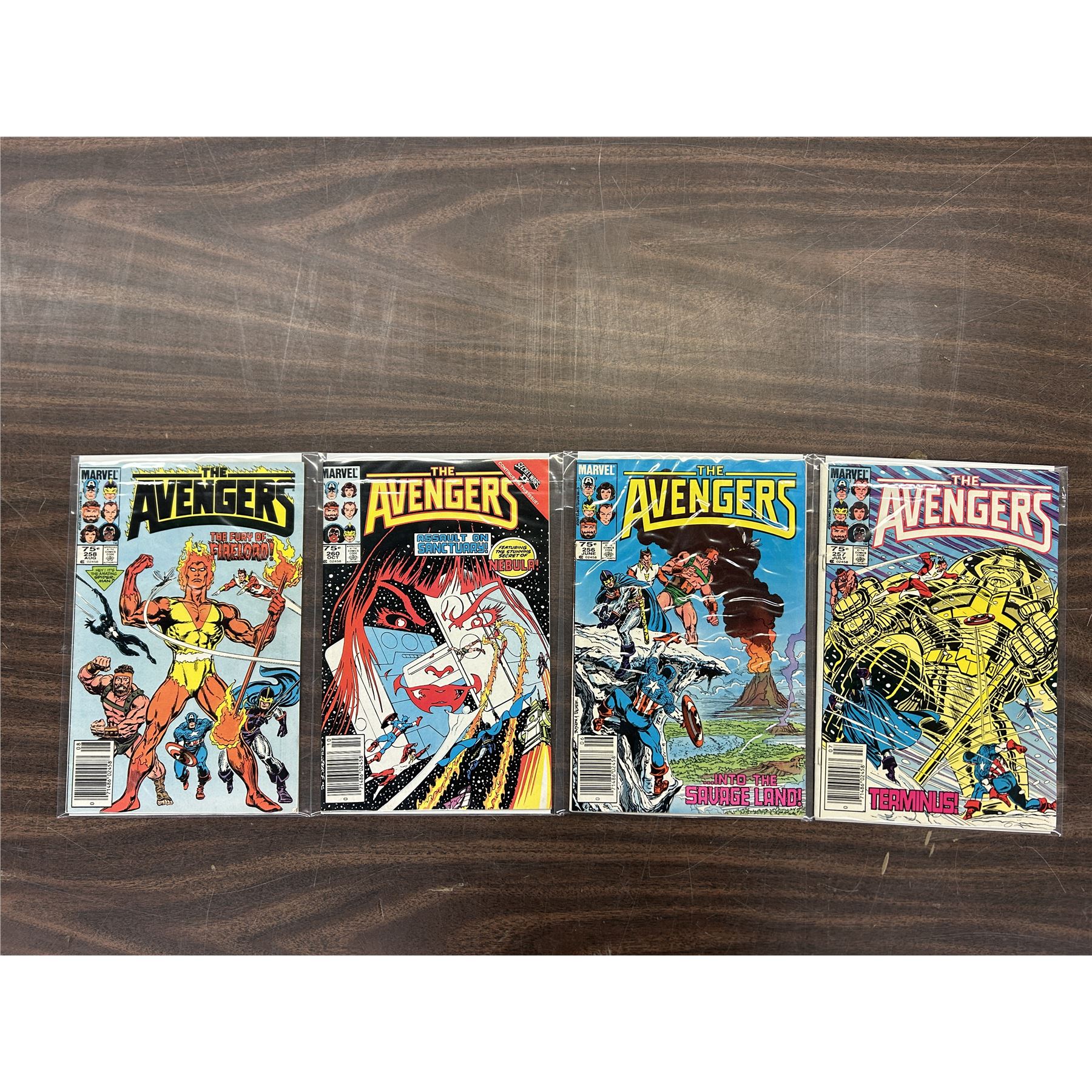 Lot of 4 The Avengers #256-257-258 and #260 Vintage Comic Books