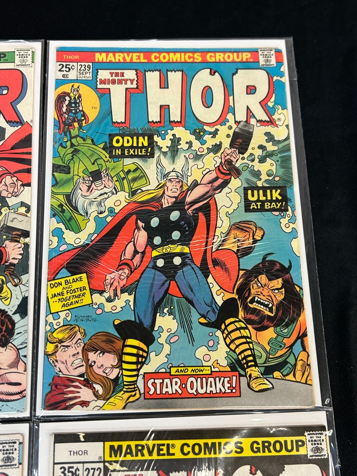 Lot of 4 The Mighty Thor Comic Books #272, 273, 253, 239