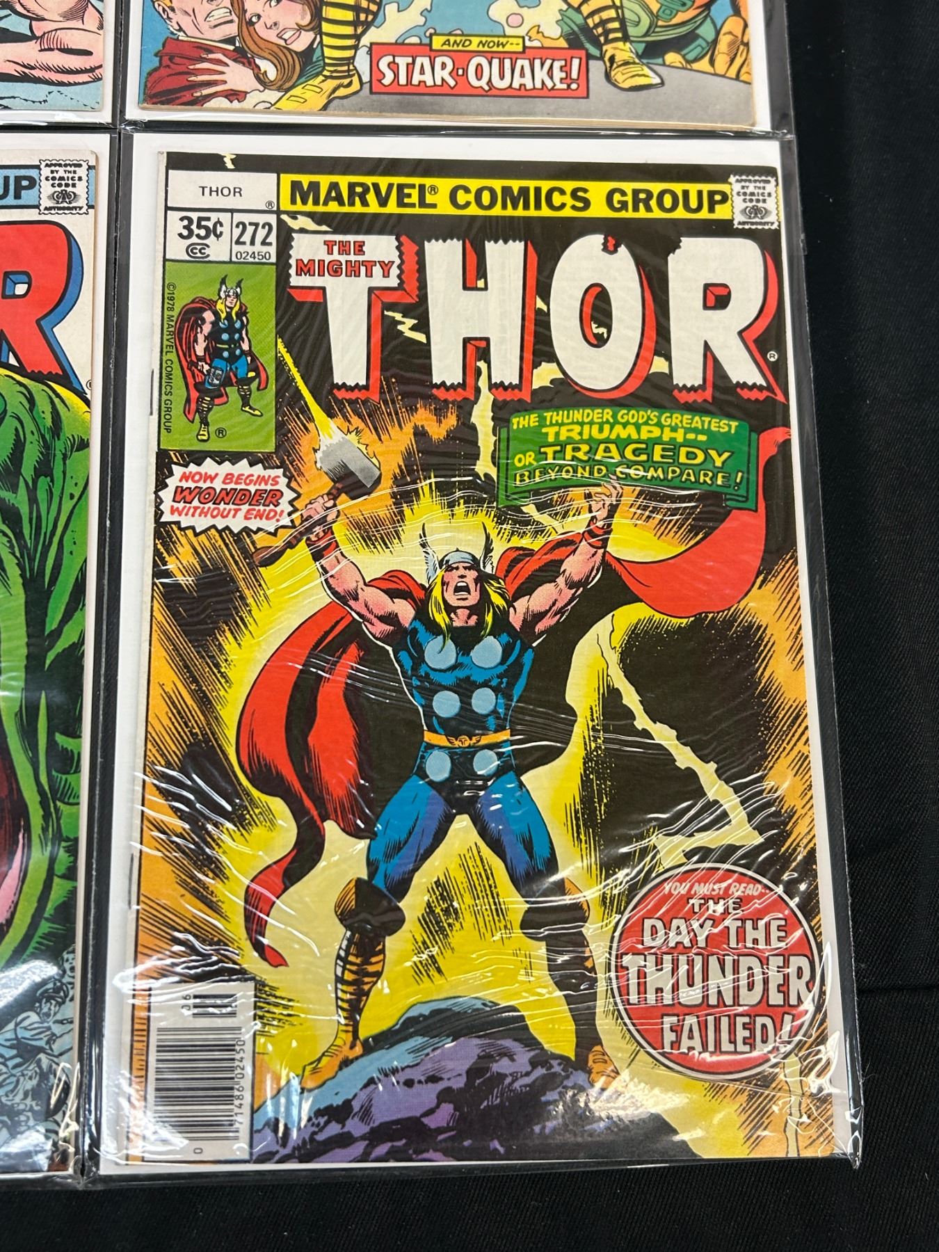 Lot of 4 The Mighty Thor Comic Books #272, 273, 253, 239