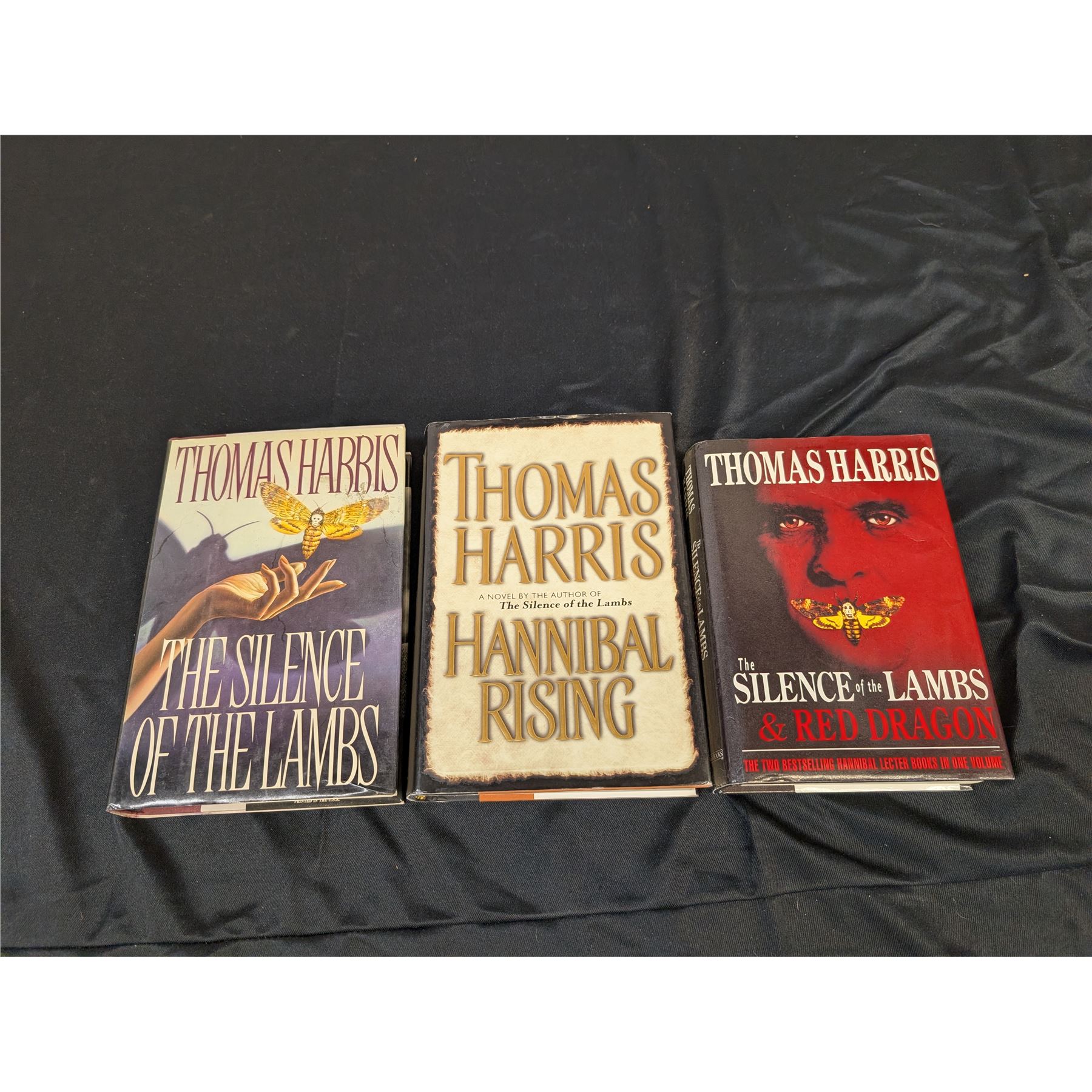 Lot of 3 Thomas Harris Novels Silence of the Lambs Red Dragon Hannibal ...
