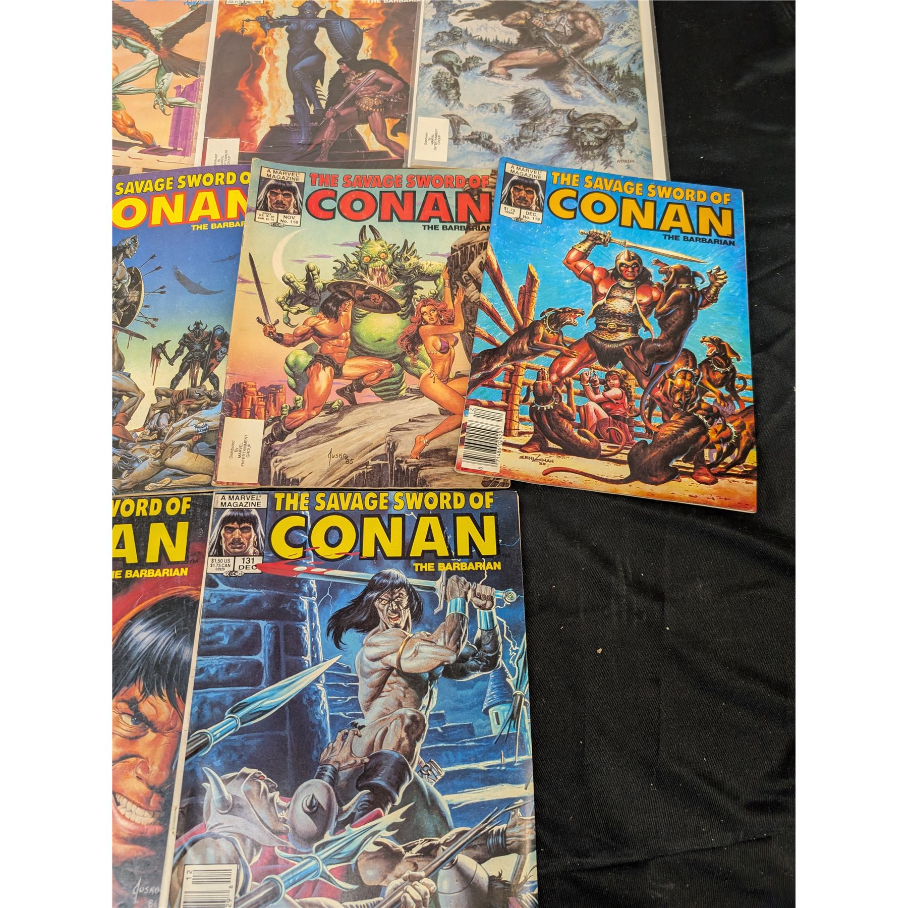 Lot of 20 Savage Sword of Conan Marvel Magazines Issues Range 102-131