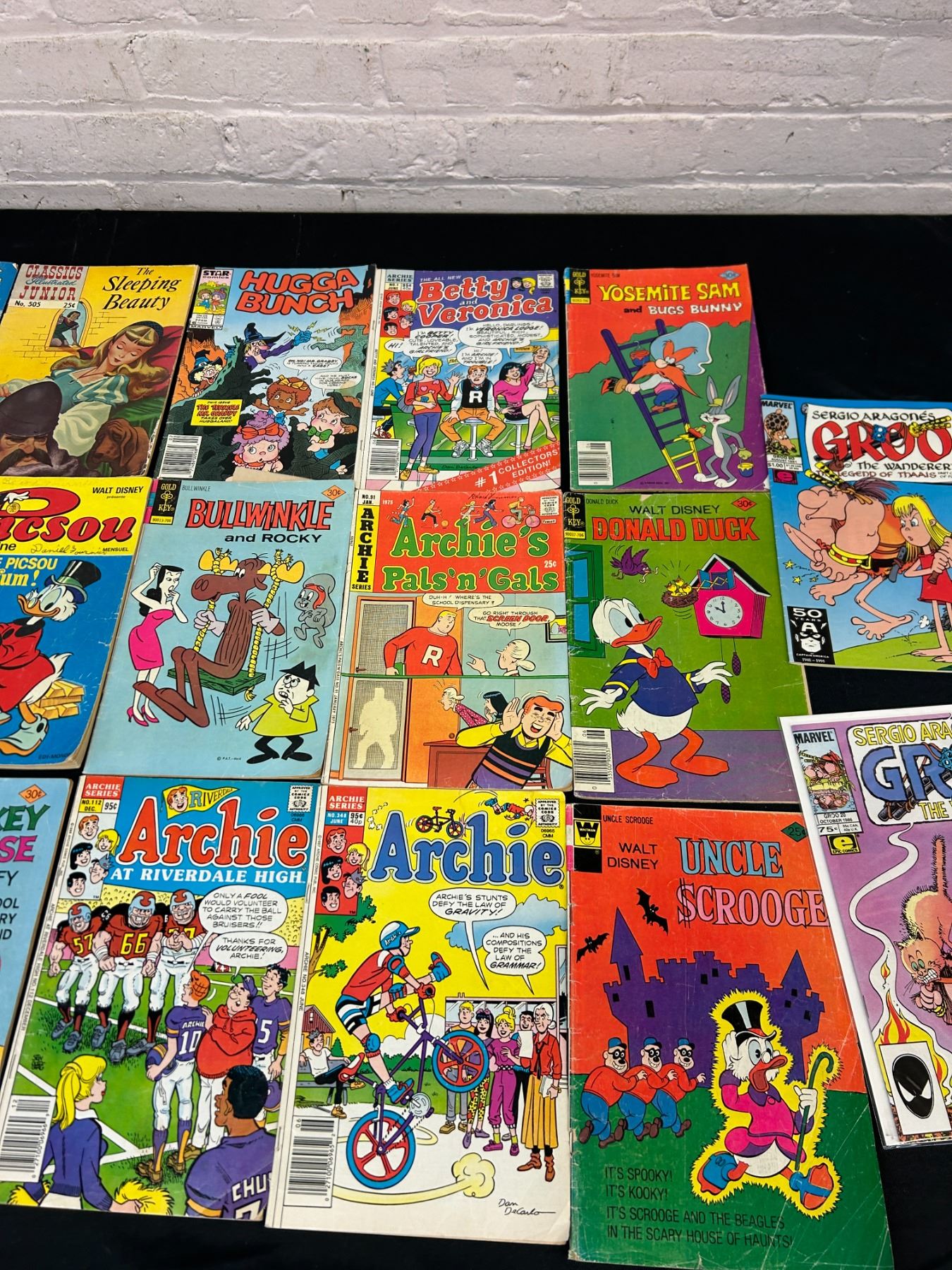 Lot of 26 Vintage Gold Key Comics Groo, Disney, Looney Tunes, Archie, etc
