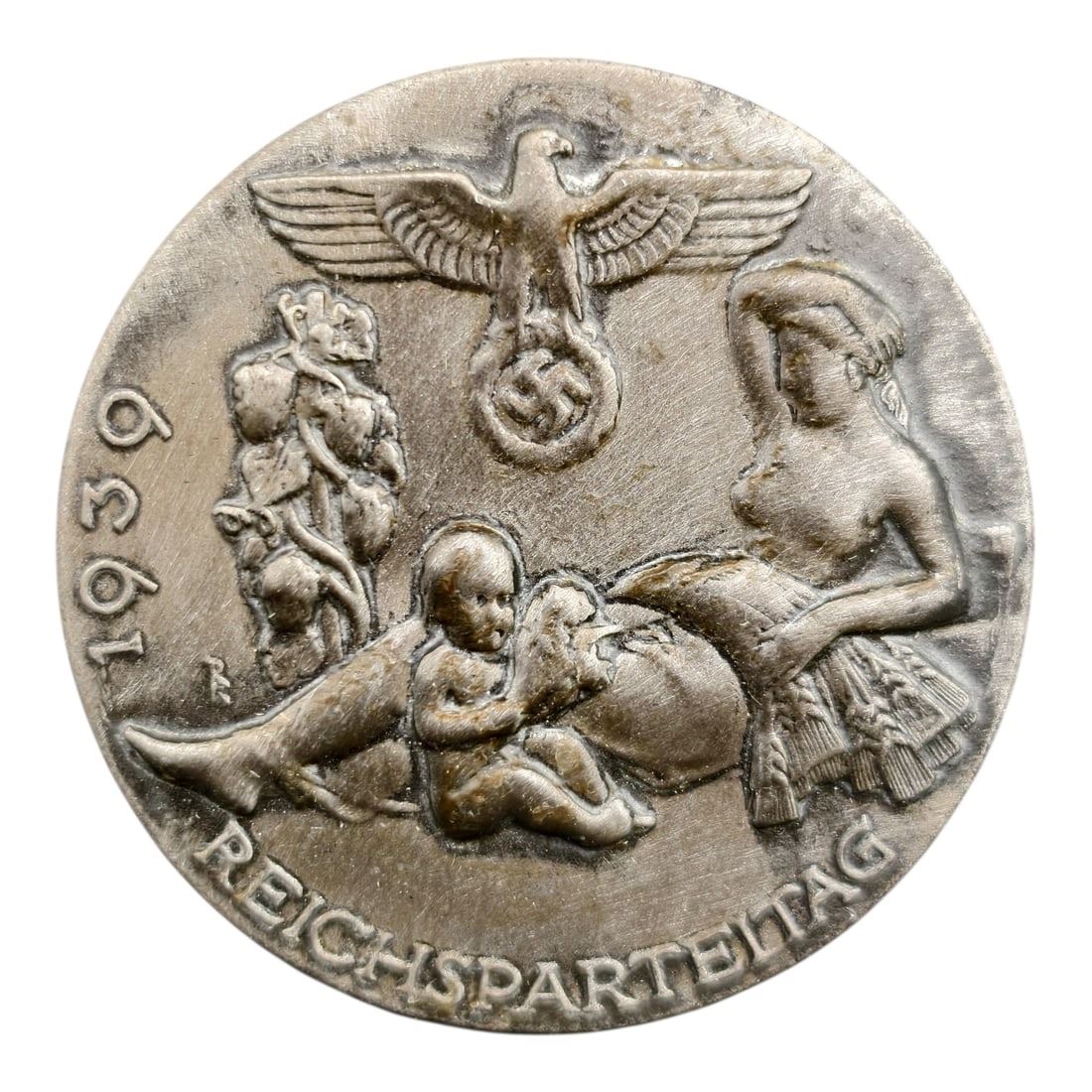 Third Reich Nazi Reichsparteitag 1939 Nuremberg Resident Tinnie Badge