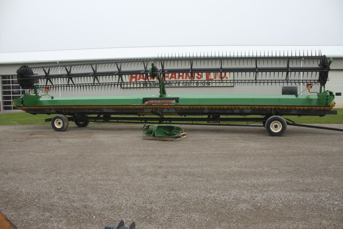 JD 645FD 45' flex draper, flip over reel, S series hookup