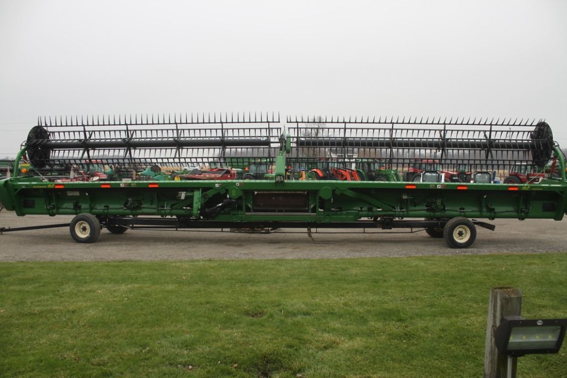 JD 645FD 45' flex draper, flip over reel, S series hookup