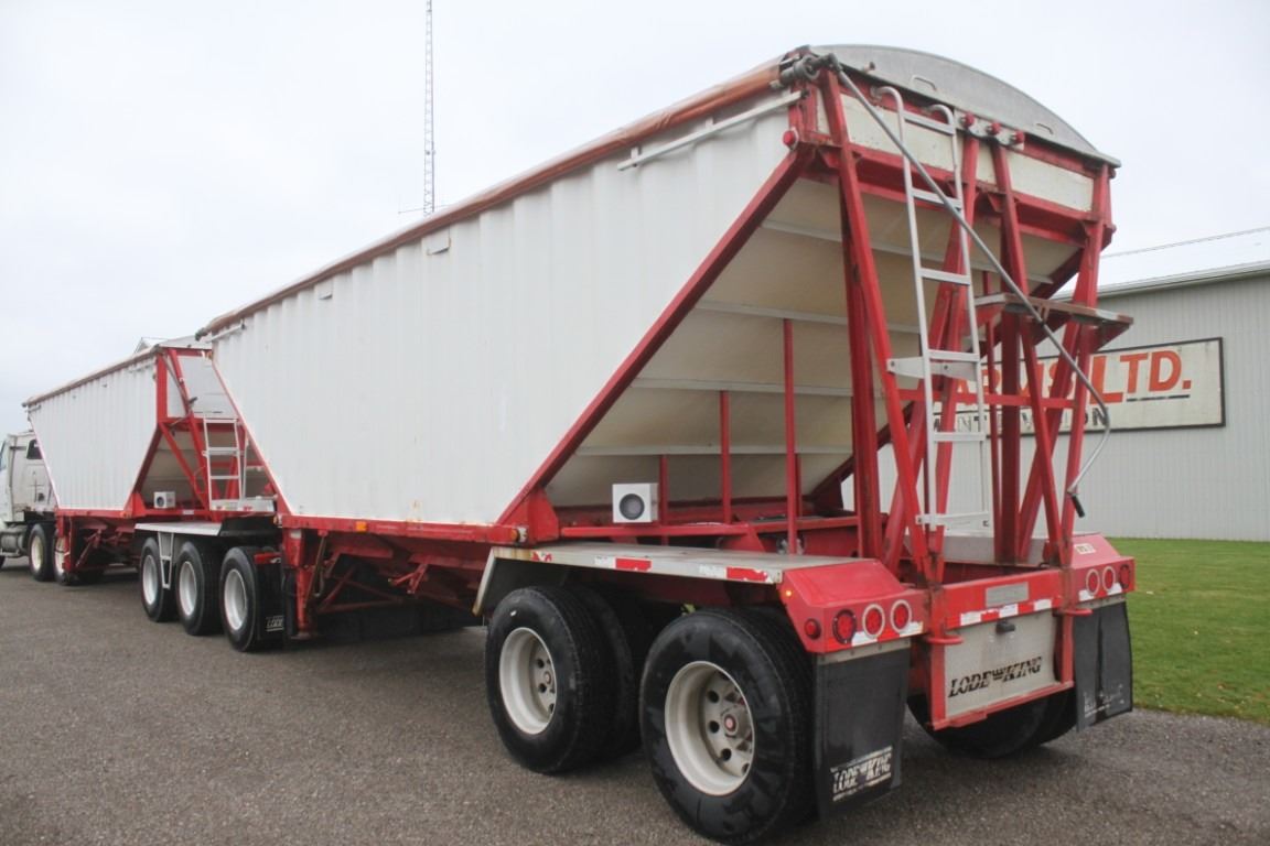 2011 Lode King 5 axle B train hopper bottom trailer