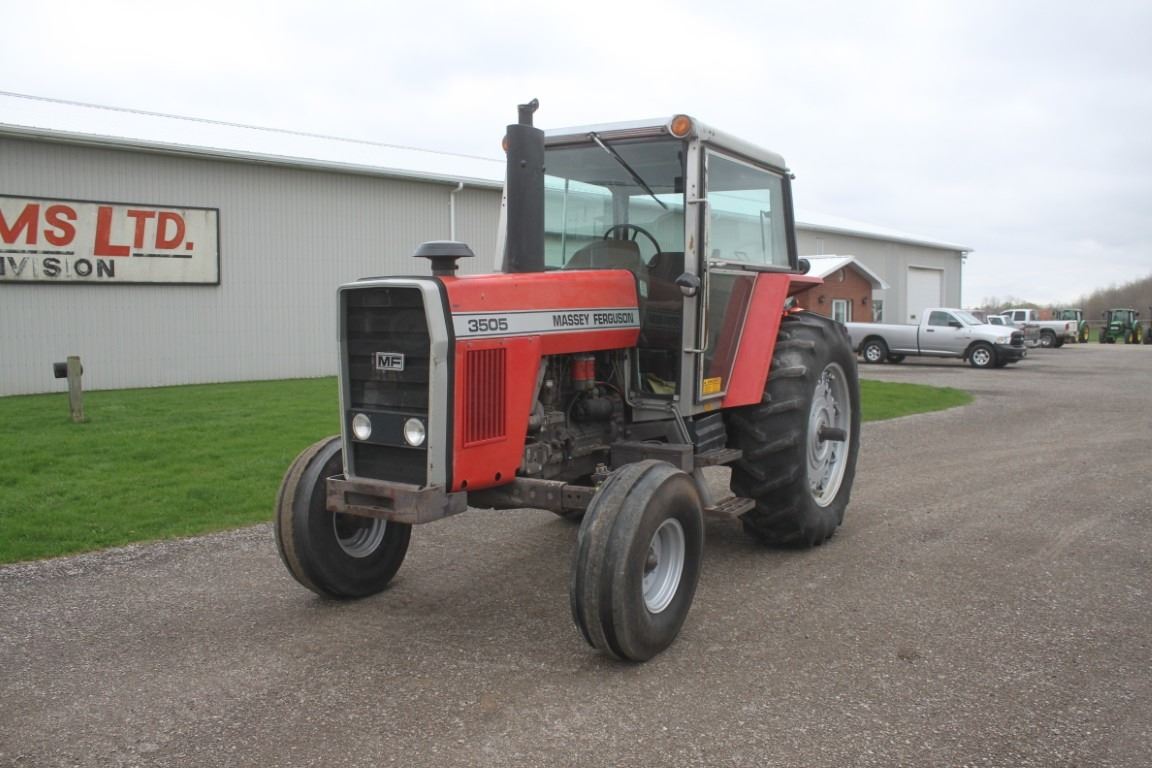 MF 3505 2wd tractor, cab, air, 3789 hours