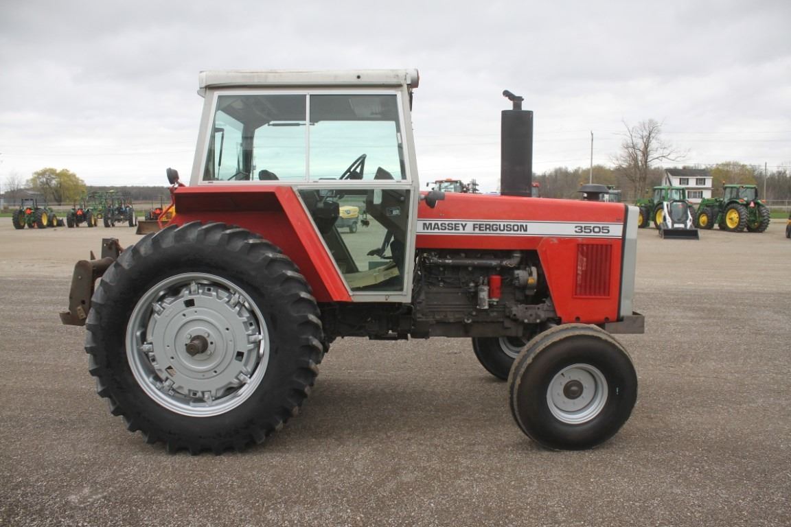 MF 3505 2wd tractor, cab, air, 3789 hours