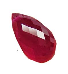 2.5ct Top Blood Red Ruby Briolette (GMR-0536)