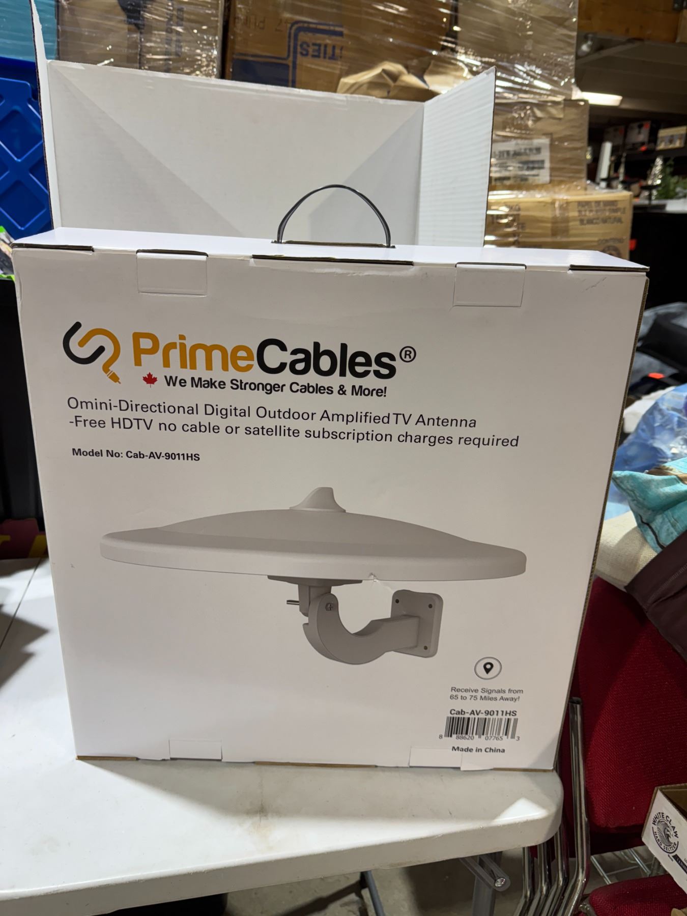 Prime cables, outdoor amplified, TV antenna model CAB – AV – 9011HS
