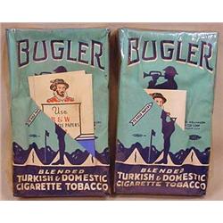 LOT OF 2 VINTAGE BUGLER CIGARETTES - UNOPENED!