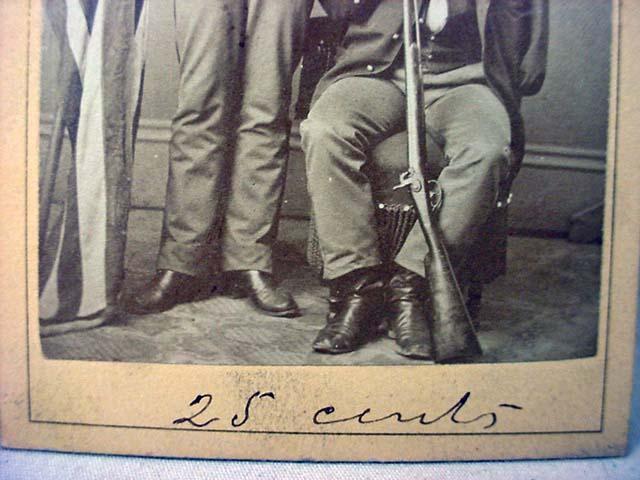 C. 1870 CDV PHOTO OF CIVIL WAR AMPUTEE VETERANS W/