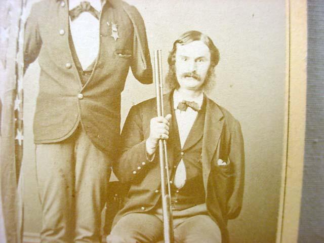 C. 1870 CDV PHOTO OF CIVIL WAR AMPUTEE VETERANS W/