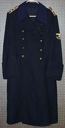 WW2 GERMAN NAZI OFFICER'S RAILROAD OVERCOAT - RBD