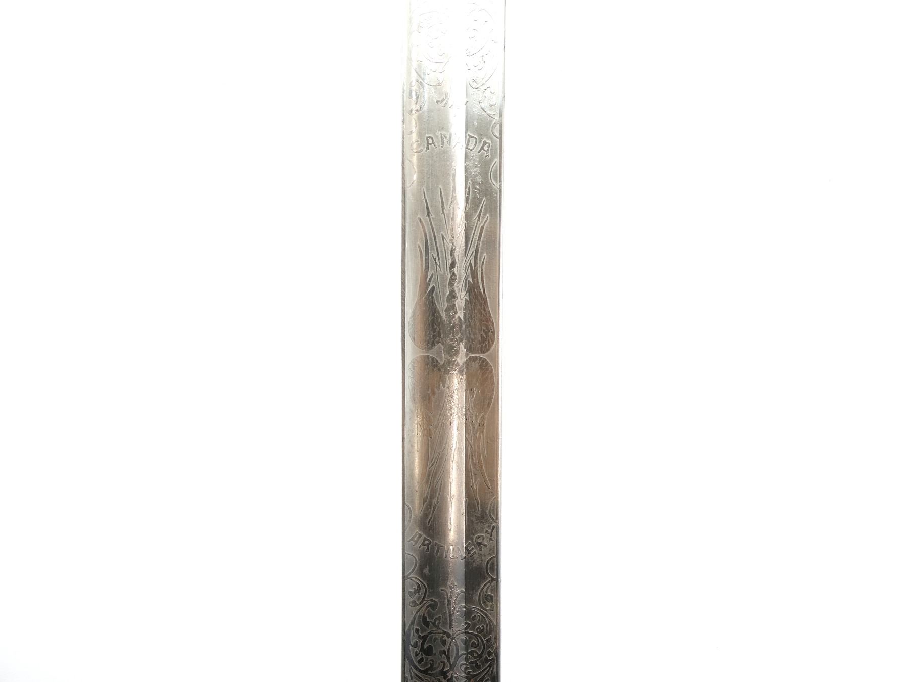 CANADIAN 1822 PATTERN CAVALRY ARTILLERY REGIMENT OFFICER'S SWORD