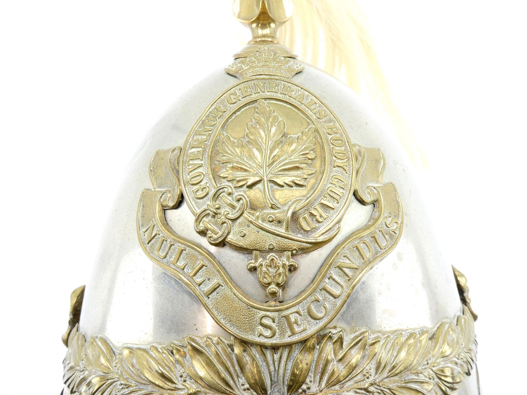 PRE-1900 CANADIAN GOVERNOR GENERAL'S BODY GUARD PARADE / CAVALRY HELMET