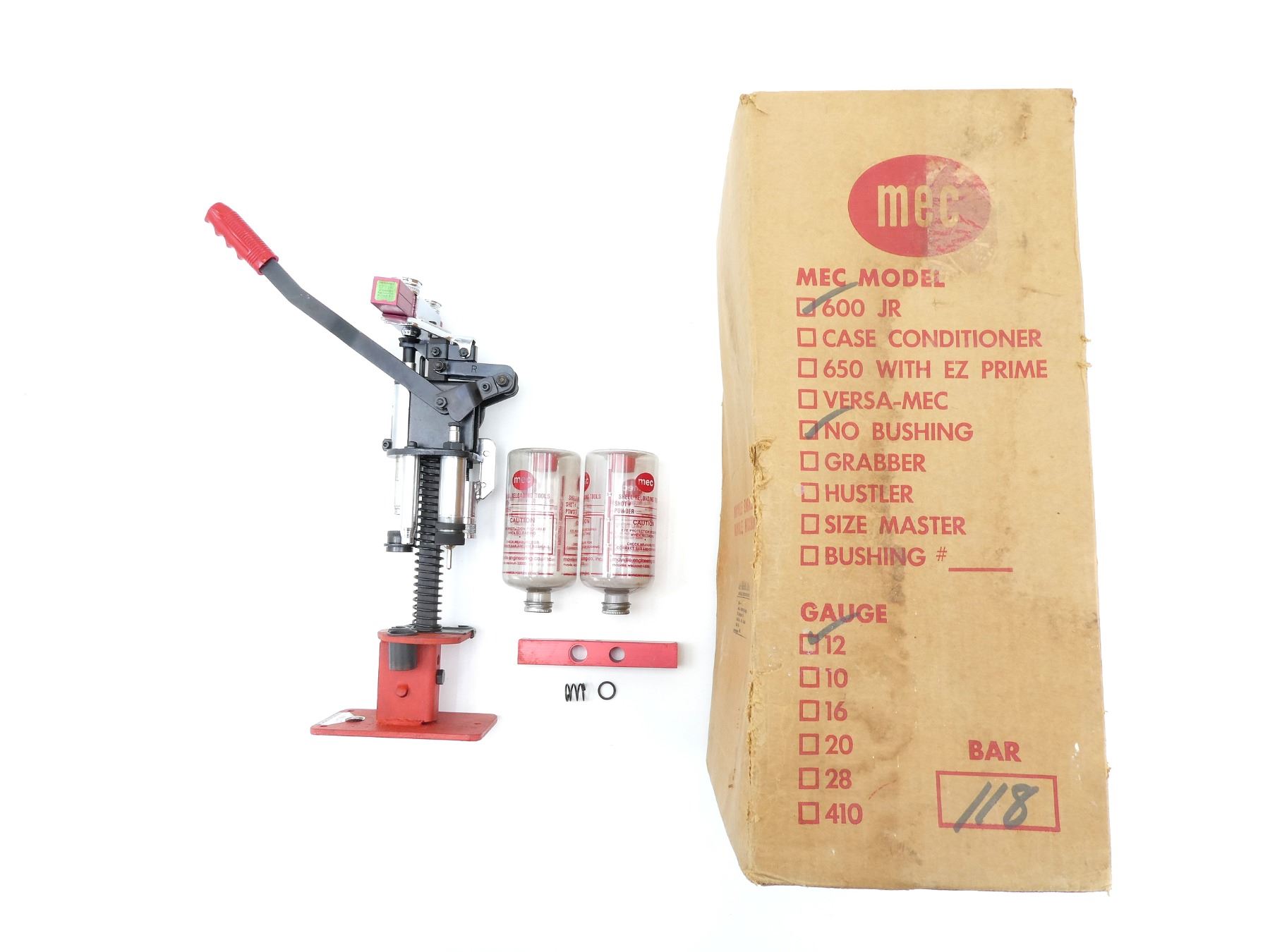 MEC 600 JR. 12 GAUGE SHOT SHELL RELOADING PRESS LOT - Switzer's Auction ...