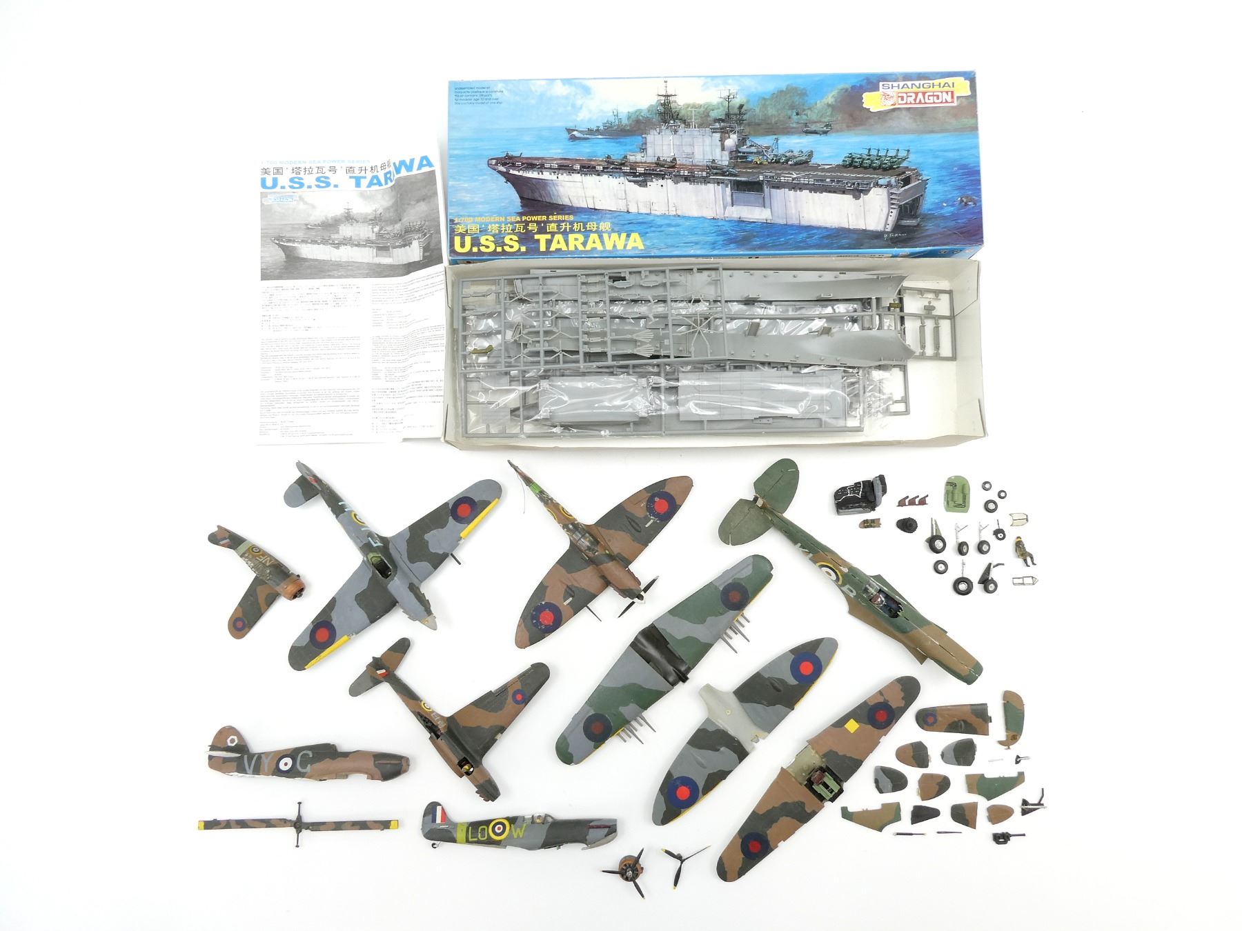 ASSORTED BRITISH / U.S. MILITARY MODEL KITS LOT