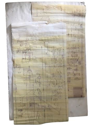 Air Force One Presidential Plane Blueprints Movie Memorabilia