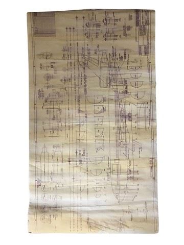 Air Force One Presidential Plane Blueprints Movie Memorabilia