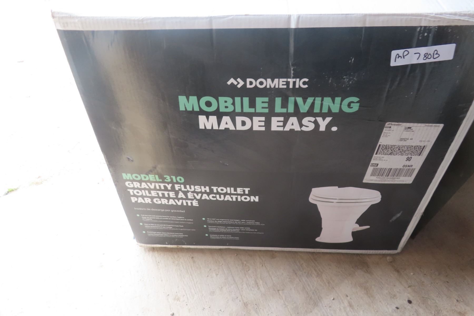 Dometic 310 Gravity-Flush Toilet (mobile Living) - McSherry Auction ...