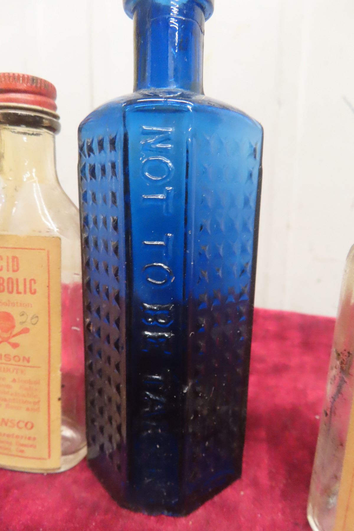 Five 1920s Antique Apothecary/Chemist Poison Bottles (Empty) - McSherry ...