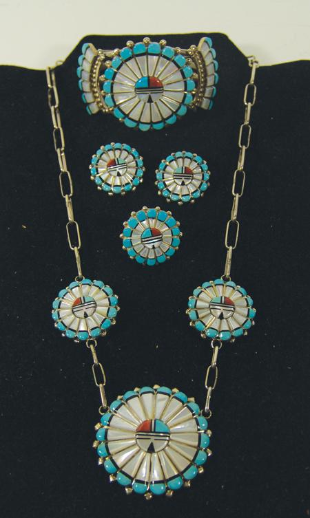 Zuni Inlay Jewelry Set