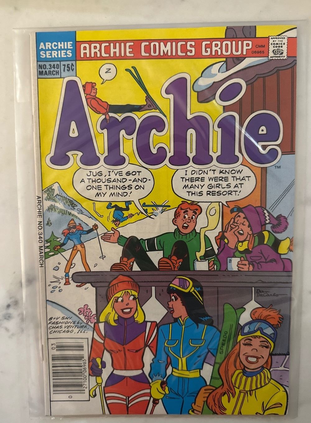 Archie #340 (Archie Comics Group, 1985) Comics Code Authority 75Â¢