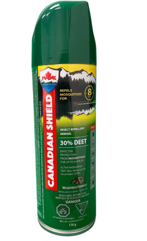 Canadian Shield Insect Repellent Aerosol 30% Deet 170g Sku CSA01 ...