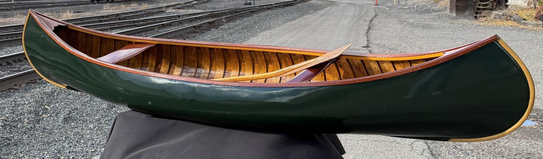 Antique Restored Old Town Wood Canoe