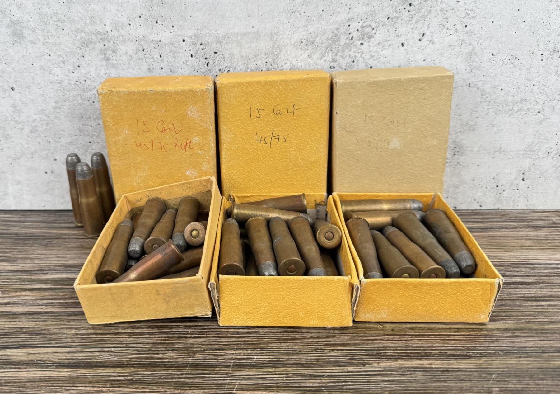 45 Rounds Of Winchester .45-75 Ammo