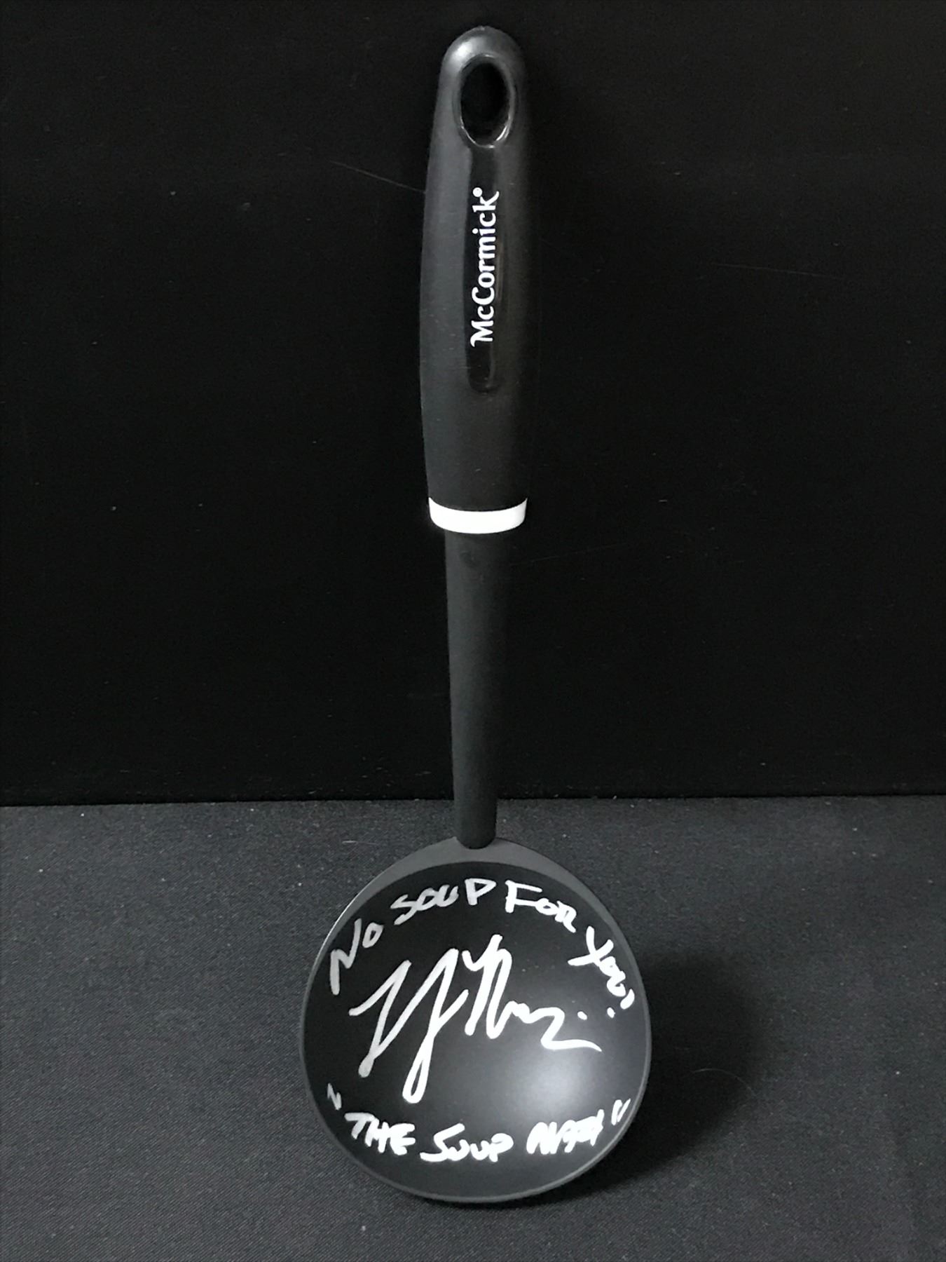 LARRY THOMAS SIGNED AND MULTI INSCRIBED SEINFELD SOUP LADLE (NO SOUP ...