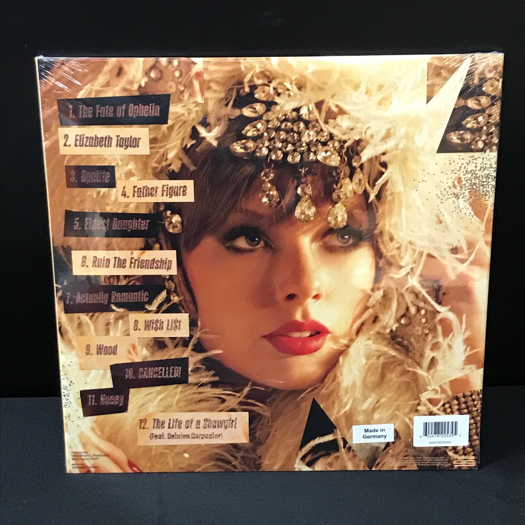 SEALED TAYLOR SWIFT LIFE OF A SHOWGIRL VINYL RECORD