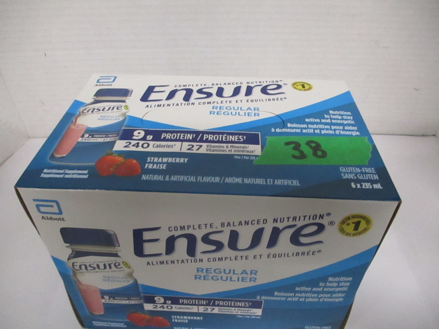 REGULAR STRAWBERRY ENSURE DRINK (6 X 235 ML) - BOX