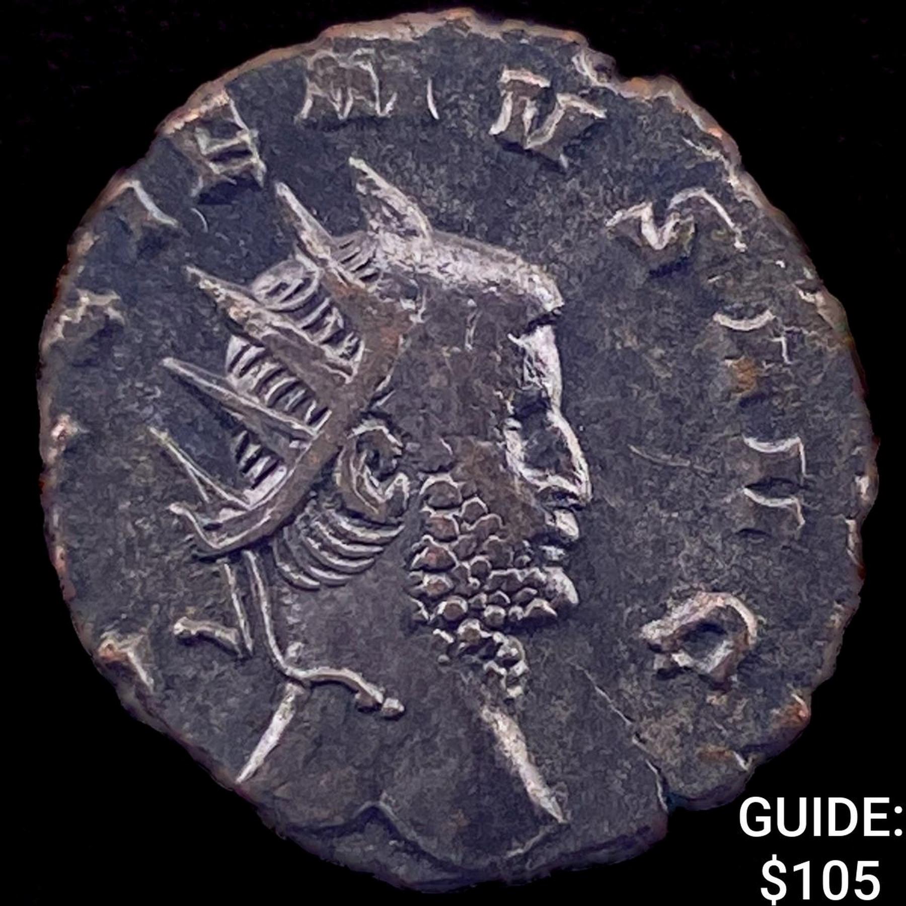 Roman Gallienus 253-268 AD BI Dbl Denarius CHOICE AU