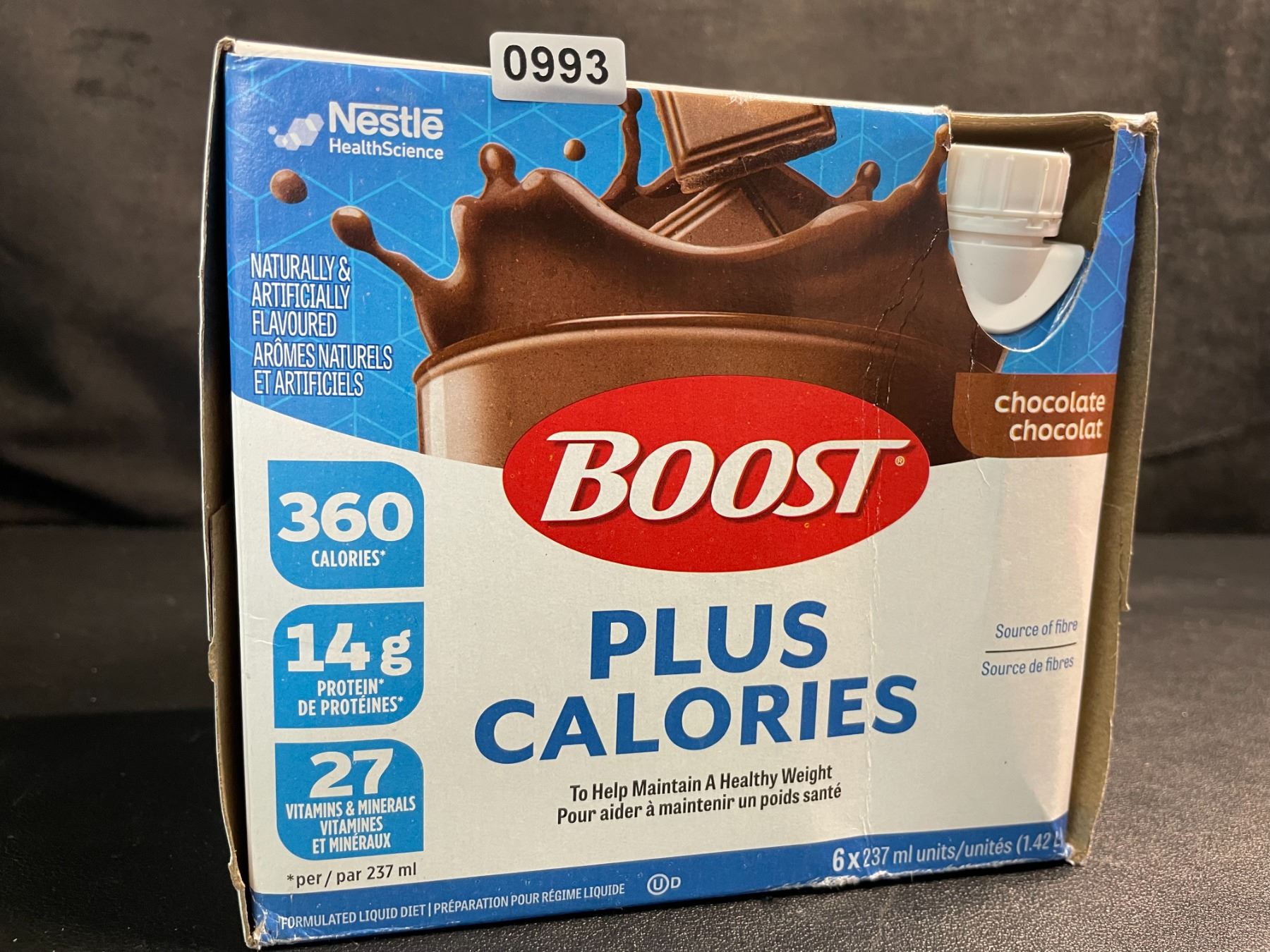 Nestle BOOST Plus Calories Chocolate Flavor (6 x 237ml) Nutritional ...