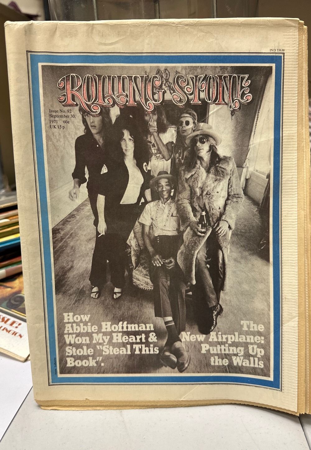 Rolling Stone Magazine Issue 92 Sept 30 1971 Abbie Hoffman The New Airplane