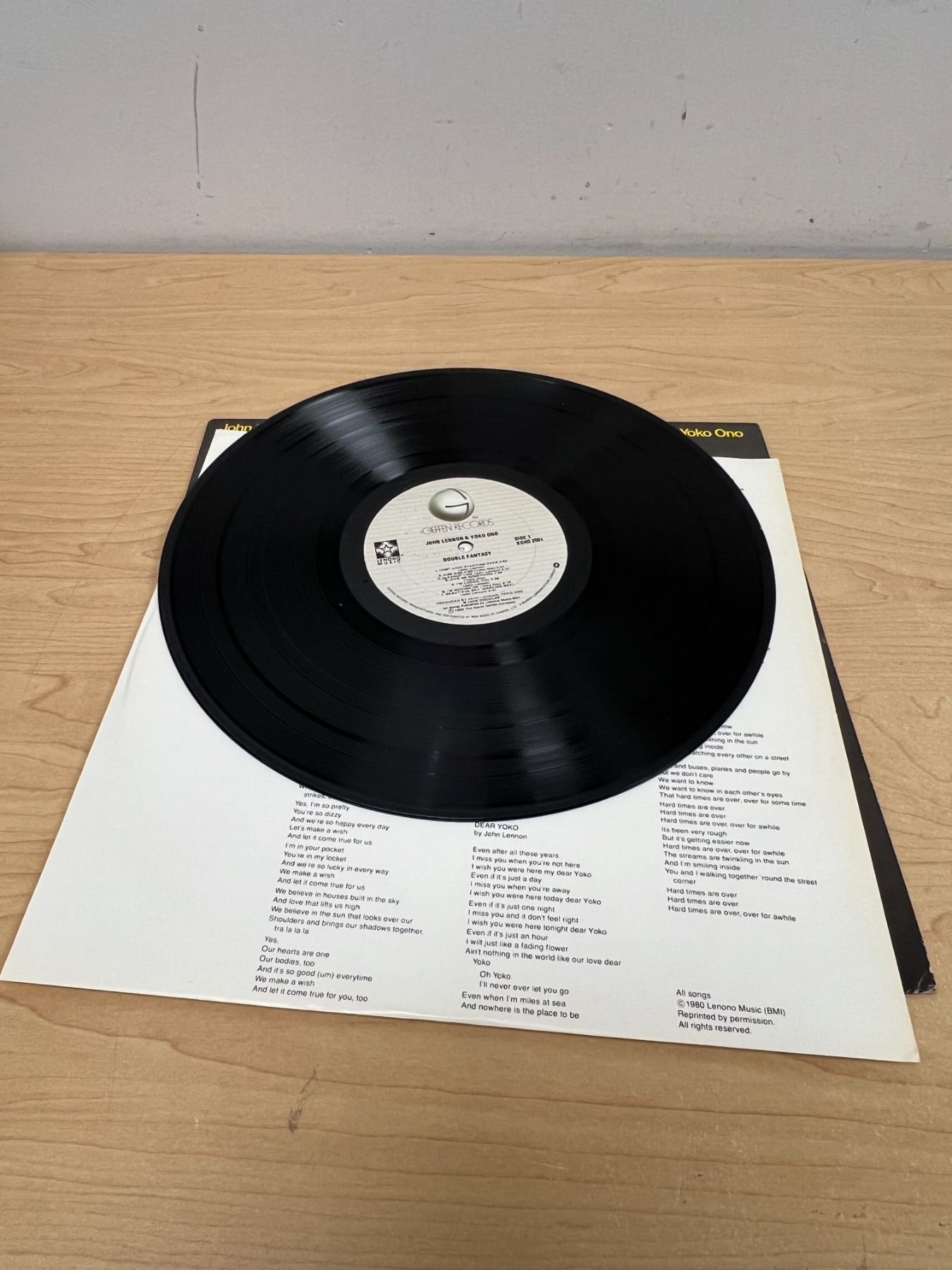 John Lennon & Yoko Ono Double Fantasy LP Record