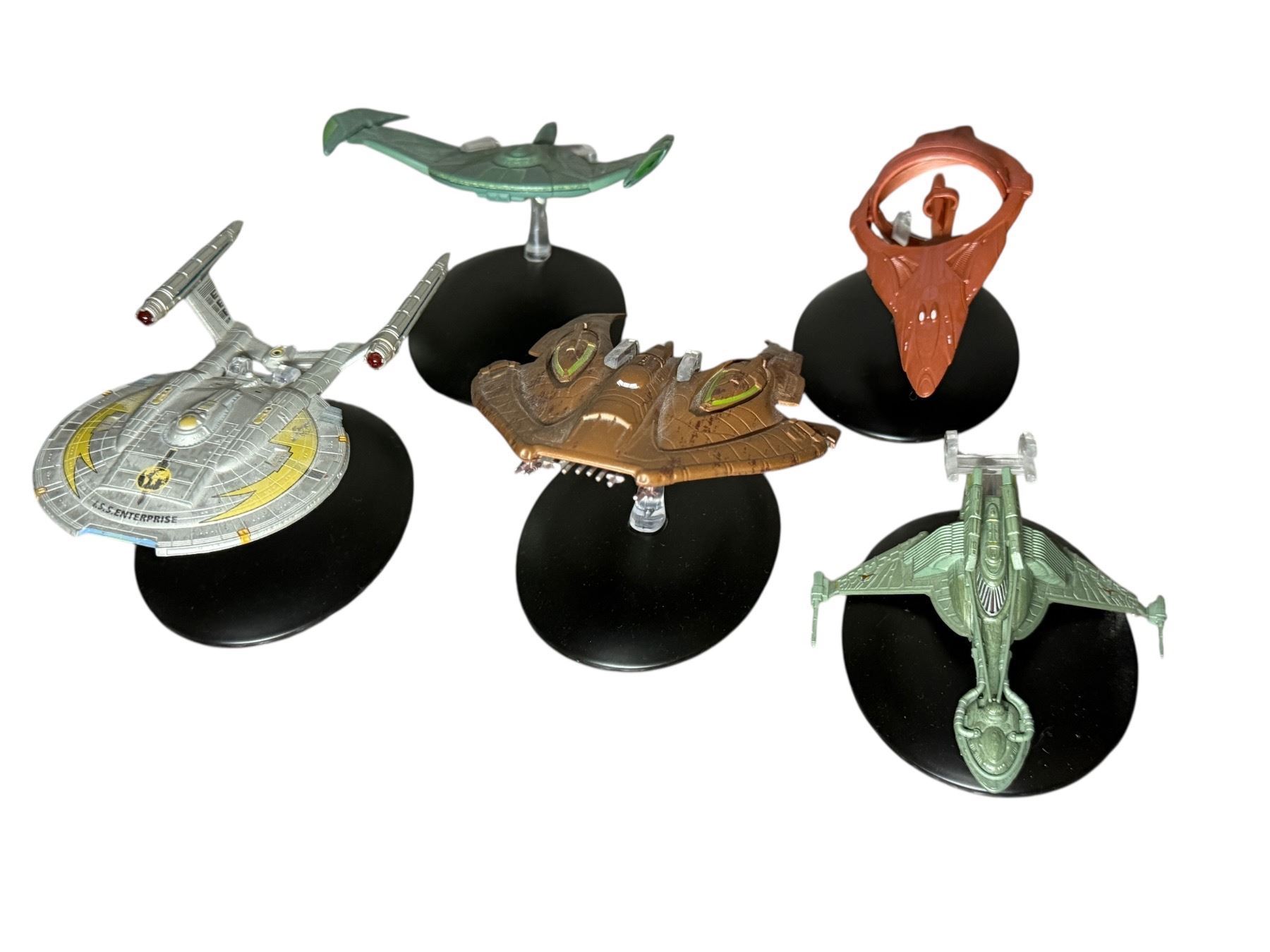 5 Piece Star Trek Starship Models - KLINGON BIRD-OF-PREY (2250S) 1944-A ...