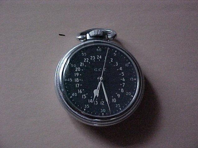 Hamilton 4992B 16 size 22 jewel WW2 military watch, 24 hour black dial ...