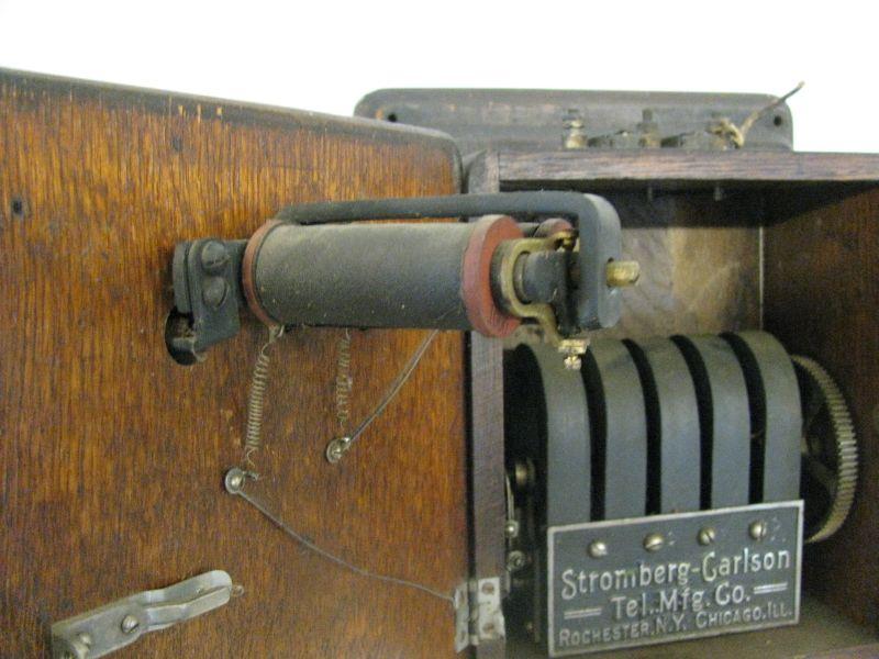 'Stromberg-Carlson' Oak Wall Telephone