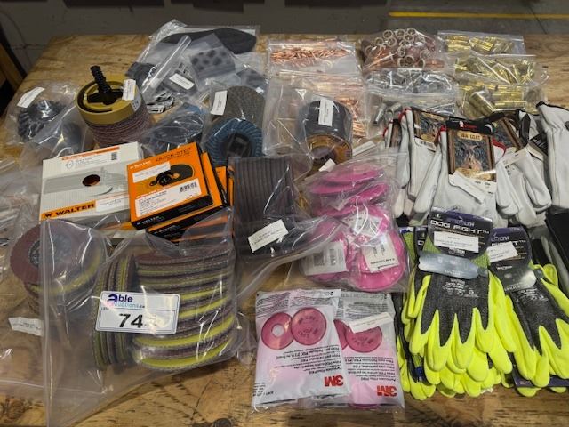 LOT OF WELDING SUPPLIES AND WORK GLOVES - Able Auctions